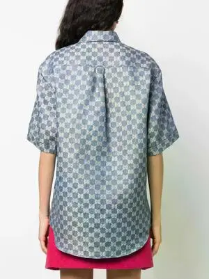 Gucci Gg Linen Jacquard Shirt