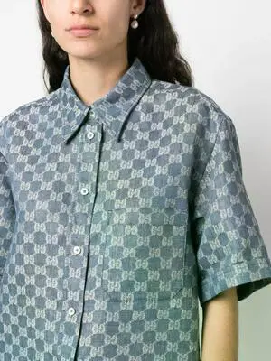 Gucci Gg Linen Jacquard Shirt