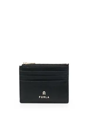 Furla Logo-plaque Leather Wallet - Black