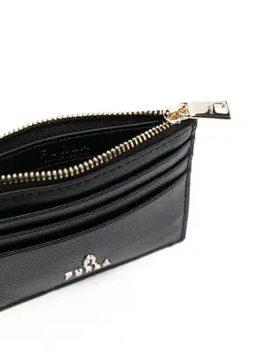 Furla Logo-plaque Leather Wallet - Black