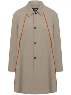 Shanghai Tang Piped-trim Trench Coat