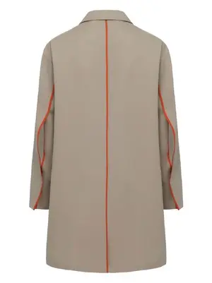 Shanghai Tang Piped-trim Trench Coat