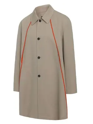 Shanghai Tang Piped-trim Trench Coat