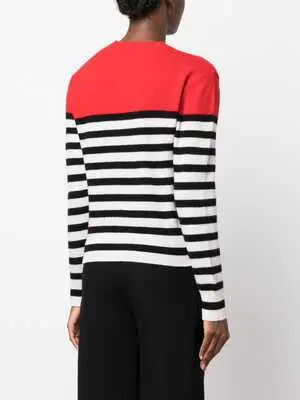 Philosophy Di Lorenzo Serafini Intarsia-logo Striped Sweatshirt