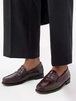 G.H.BASS Weejuns Penny Loafers - Red