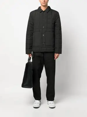 Rains Liner Press-stud Quilted Shirt Jacket
