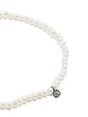 SYDNEY EVAN 14kt Gold Diamond & Pearl Beaded Charm Bracelet