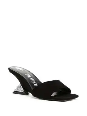 Attico Cheope Wedge Sandals - Black
