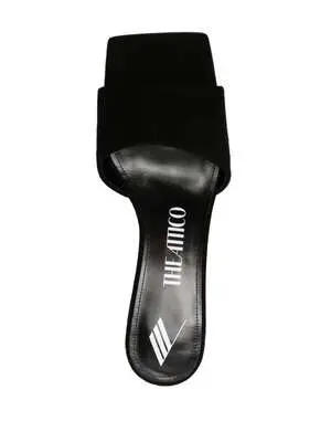 Attico Cheope Wedge Sandals - Black