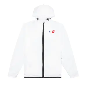 Play Comme Des Garcon X K Way Full Zip Jacket - White