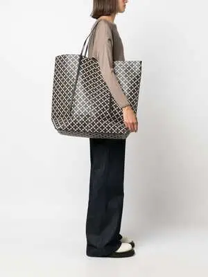 BY MALENE BIRGER Abigail Printed Tote Bag - Black