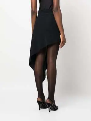 Magda Butrym Rose-sash Miniskirt - Black