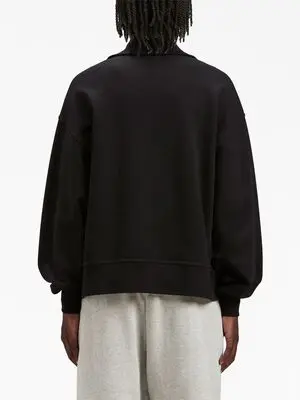 Palm Angels Logo-embroidered Half-zip Sweatshirt