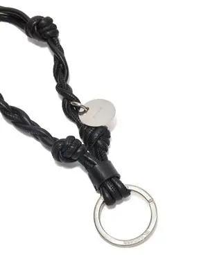 JIL SANDER Knot-detail Leather Keyring