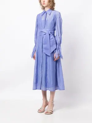 BARUNI Belted Shirt Dress