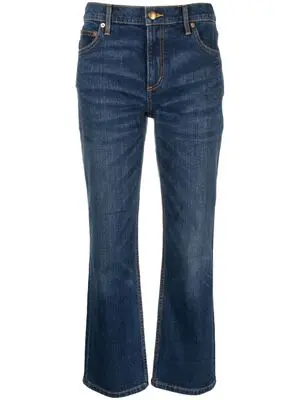 Tory Burch Cropped Flared Jeans