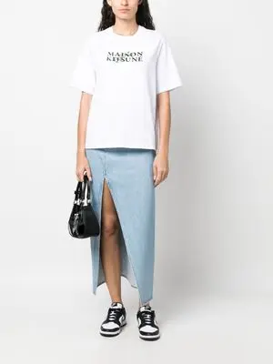 Maison Kitsuné Logo-print T-shirt - White