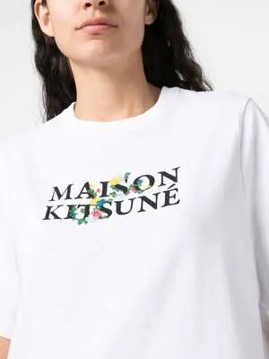 Maison Kitsuné Logo-print T-shirt - White