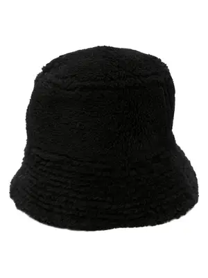 YVES SALOMON Reversible Bucket Hat - Black