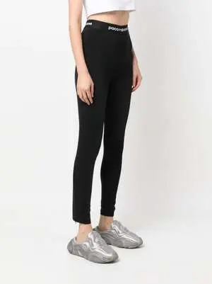 Rabanne Logo-waistband High-waisted Leggings