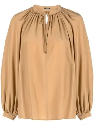 JOSEPH Tie-fastening Silk Blouse