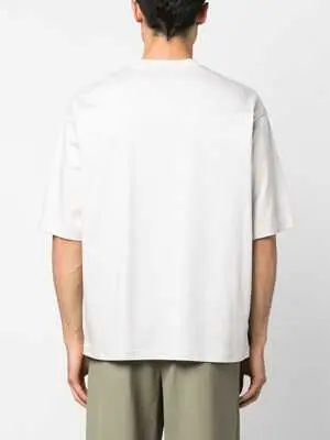 LANVIN Logo-embroidered Cotton T-shirt