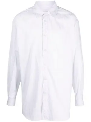 HED MAYNER Pinstripe Button-up Shirt - White