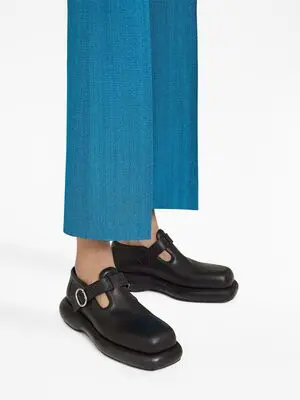 JIL SANDER Leather Loafers - Black