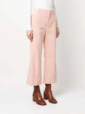 Chloé Cropped Corduroy Trousers