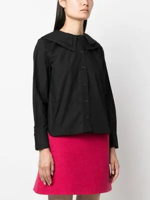 GANNI Layered Bib-collar Shirt