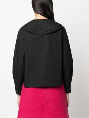 GANNI Layered Bib-collar Shirt