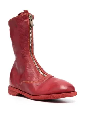 Guidi 310 Zip-up Boots - Red