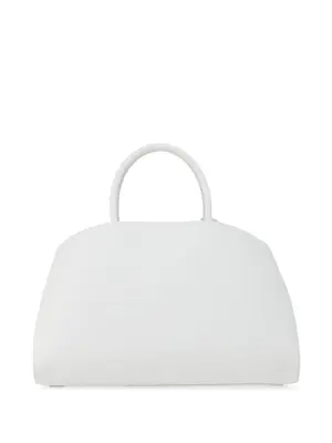 FERRAGAMO Medium Hug Leather Tote - White