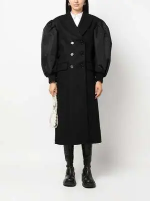 Simone Rocha Double-breasted Wool-blend Coat