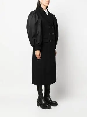 Simone Rocha Double-breasted Wool-blend Coat
