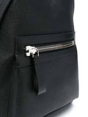 TOM FORD Zip-pocket Leather Backpack - Black