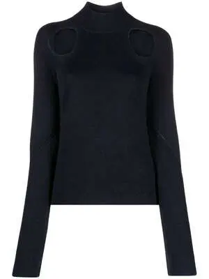 Zadig&Voltaire Micky Cut-out Merino-wool Jumper - Blue