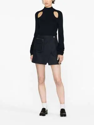 Zadig&Voltaire Micky Cut-out Merino-wool Jumper - Blue