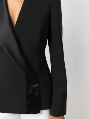 GENNY Single-breasted Blazer - Black