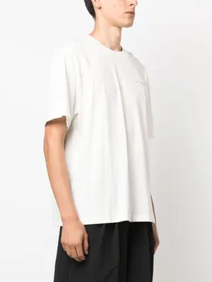 IH NOM UH NIT Pearl Roses Logo-print T-shirt - Neutrals