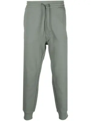 Y3 Logo-patch Organic-cotton Track Pants - Green