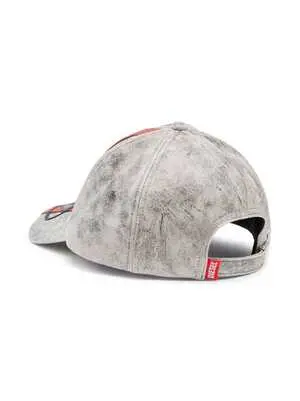 DIESEL C-olav Leather Cap - Grey