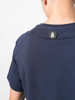 BILLIONAIRE Lion-embroidered Cotton T-shirt
