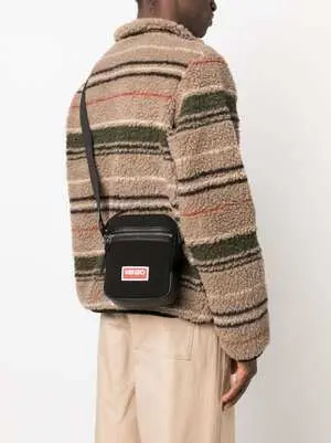 Kenzo Logo-patch Canvas Messenger Bag