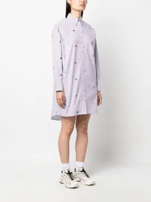 Kenzo Design-embroidered Poplin Shirtdress