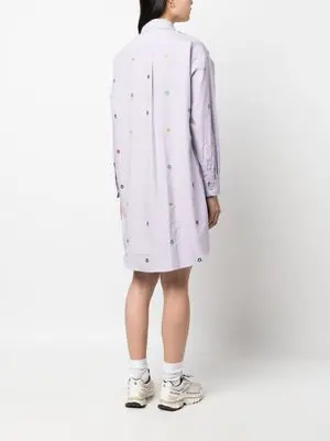 Kenzo Design-embroidered Poplin Shirtdress