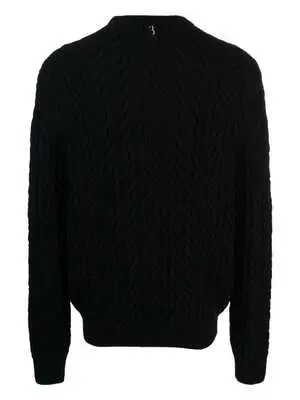 BILLIONAIRE Logo-embroidered Knitted Jumper