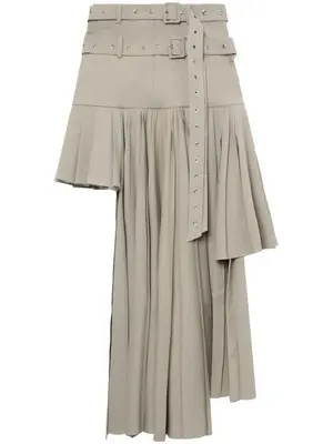 Rokh - Asymmetric-design Pleated Skirt