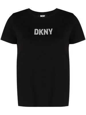 Dkny Logo Reflective T-shirt - Black