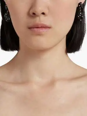 Marni Rhinestone-embellished Drop Earrings